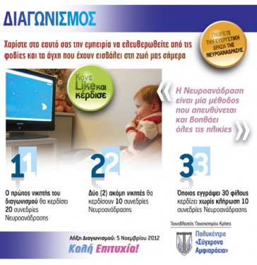Διαγωνισμος με δωρο 40 συνεδριες αυτοαναδρασης σε 3 νικητες